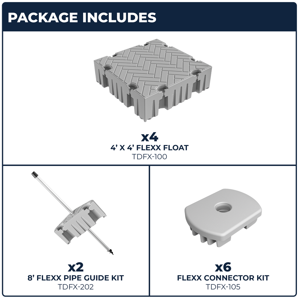 FLEXX ® Floating Dock Kits | Floating Boat Docks