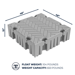 8'x8' Floating Swim Raft w/ Ladder