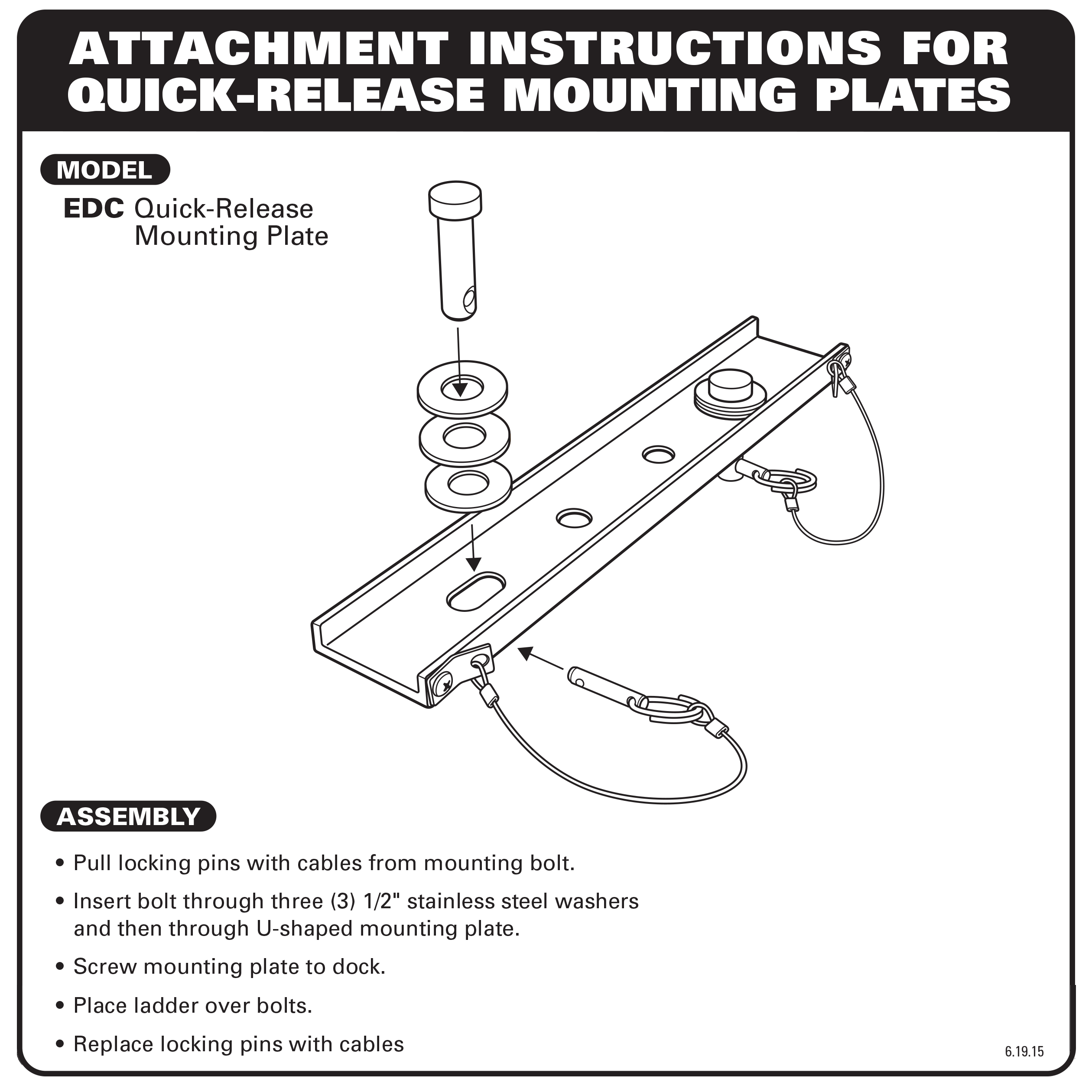 Quick Release Ladder Brackets : Tommy Docks