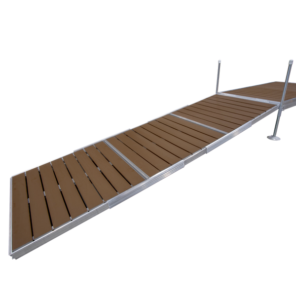 12' Modular Aluminum Gangway with Brown Composite Decking – Tommy Docks