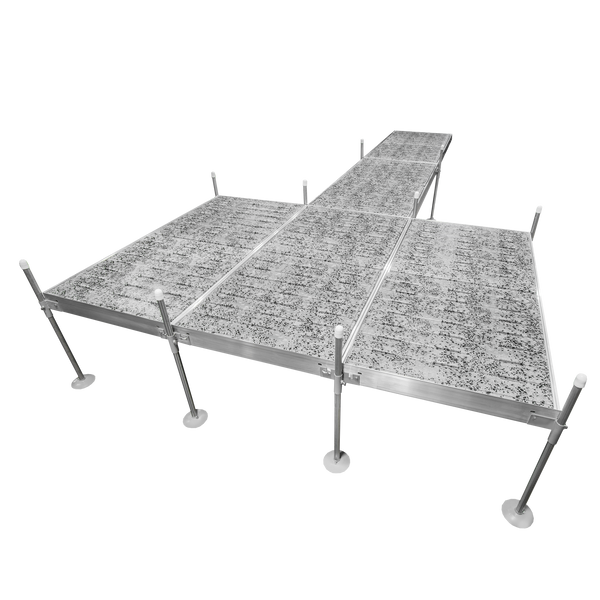 24' Platform Boat Dock System with Aluminum Frame and Thermoformed Ter ...