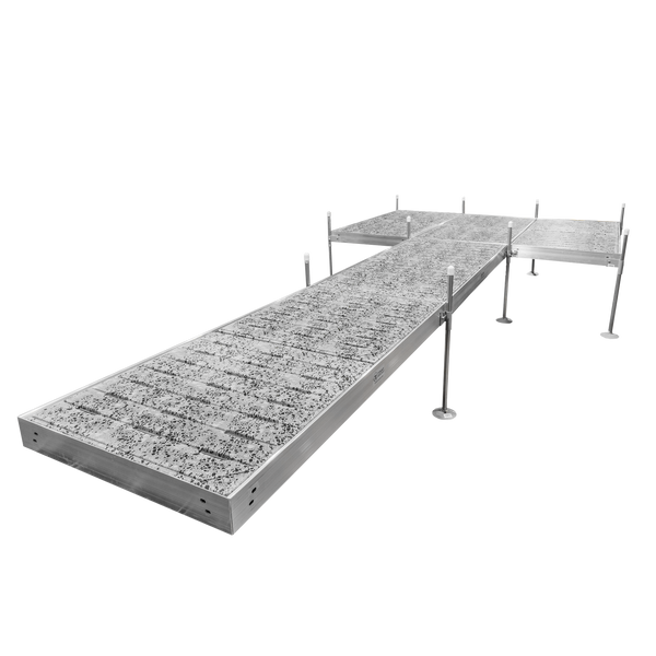 24' Platform Boat Dock System with Aluminum Frame and Thermoformed Ter ...