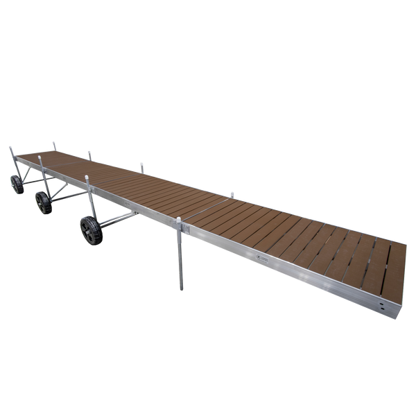 32' Roll-In-Dock Straight Aluminum Frame with Composite Removable Deck ...
