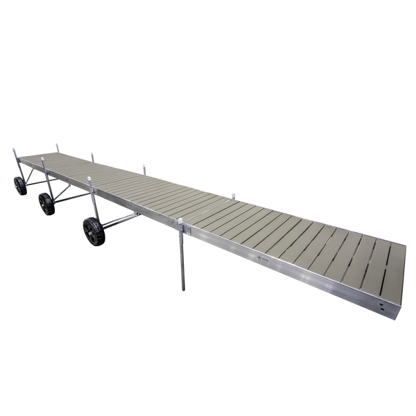 32' Roll-In-Dock Straight Aluminum Frame with Composite Removable Deck ...