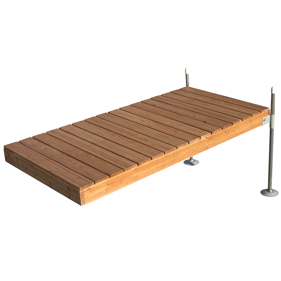 8' Straight Cedar Complete Wood Dock Package : Tommy Docks