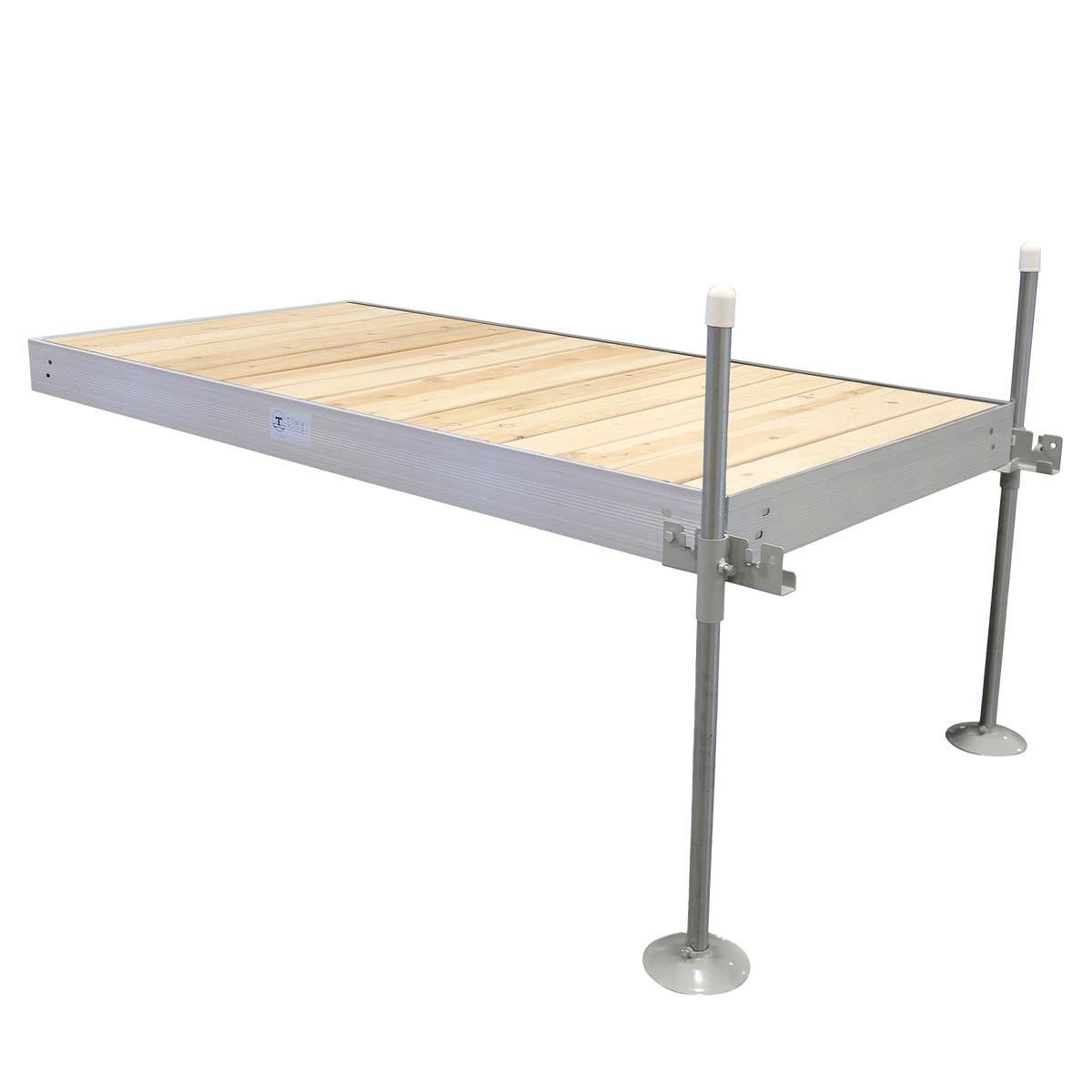 8' Aluminum Frame with Cedar Decking Dock Extender Package