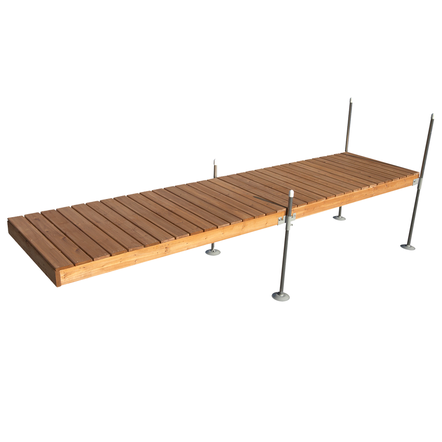 16' Straight Cedar Complete Dock Package : Tommy Docks