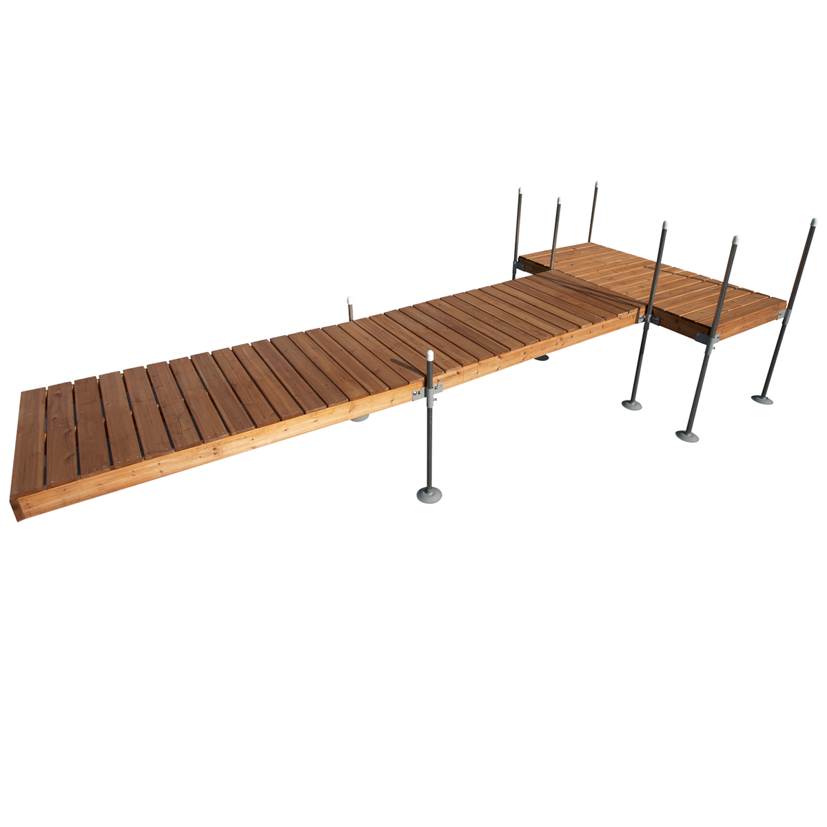 20' T-Style Cedar Complete Wood Dock Package : Tommy Docks