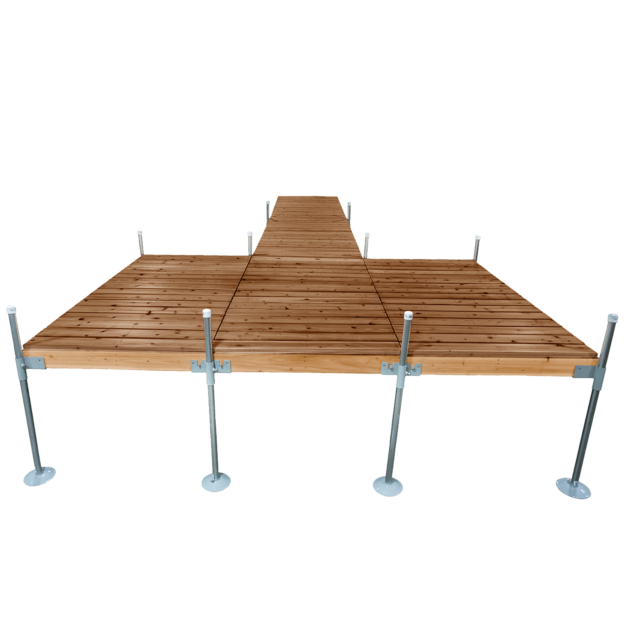 24' Platform-Style Cedar Complete Wood Dock Package : Tommy Docks