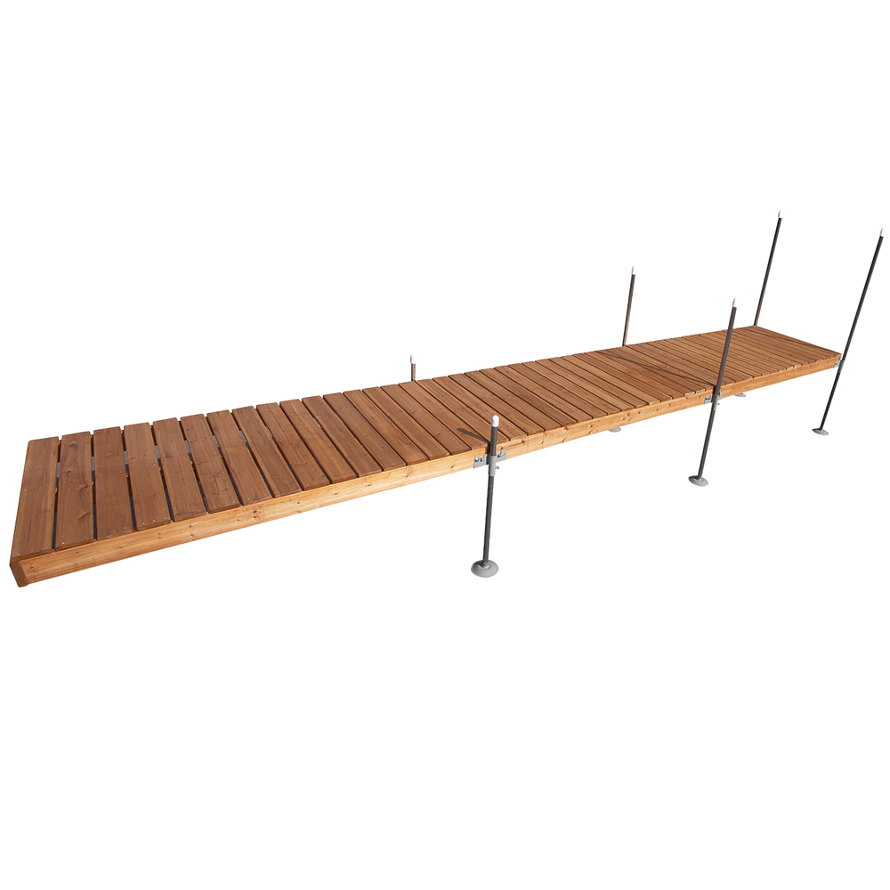 Wooden Dock with Cedar Frame for Boats | Shop Tommy Docks