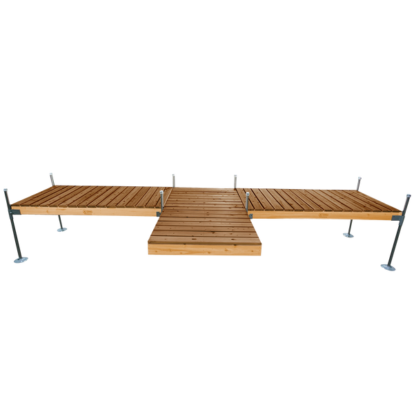 8' T-Style Cedar Complete Wood Dock Package : Tommy Docks