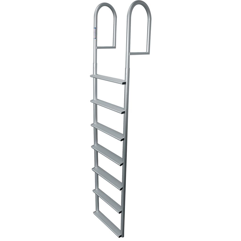 7 Rung Aluminum Ladder - 4" Wide Step : Tommy Docks