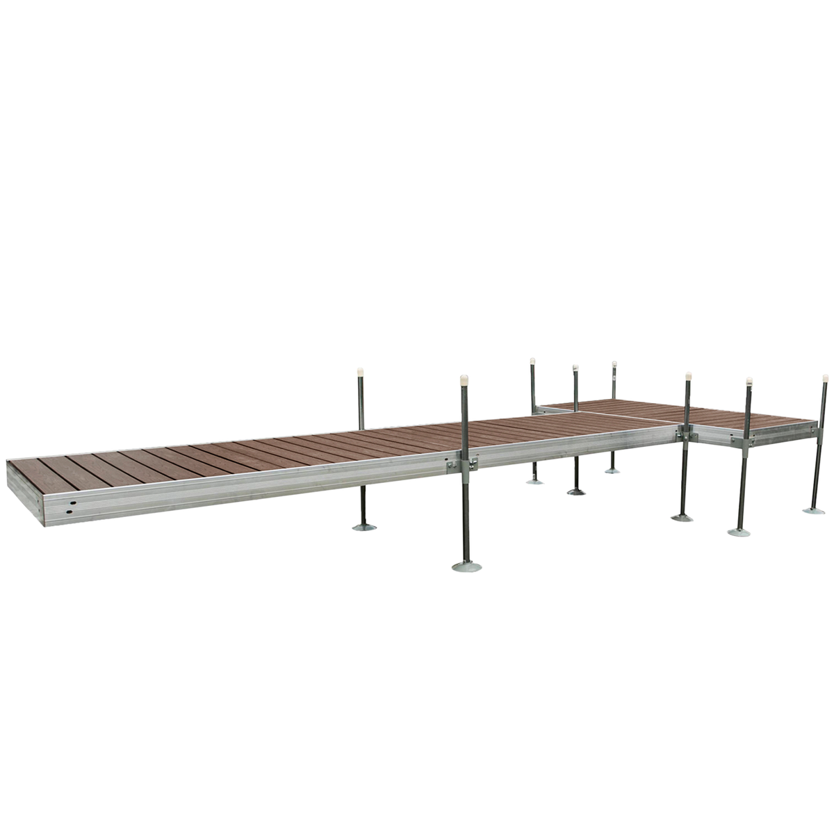20' T-Style Aluminum Frame With Composite Decking Complete Dock Packag