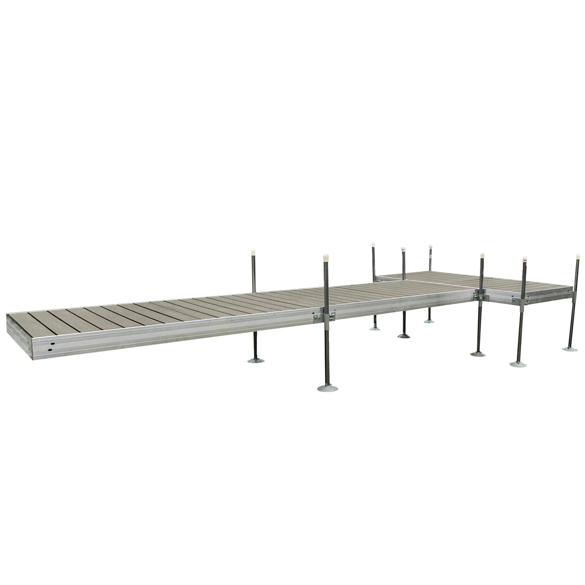 20' T-Style Aluminum Frame With Composite Decking Complete Dock Packag