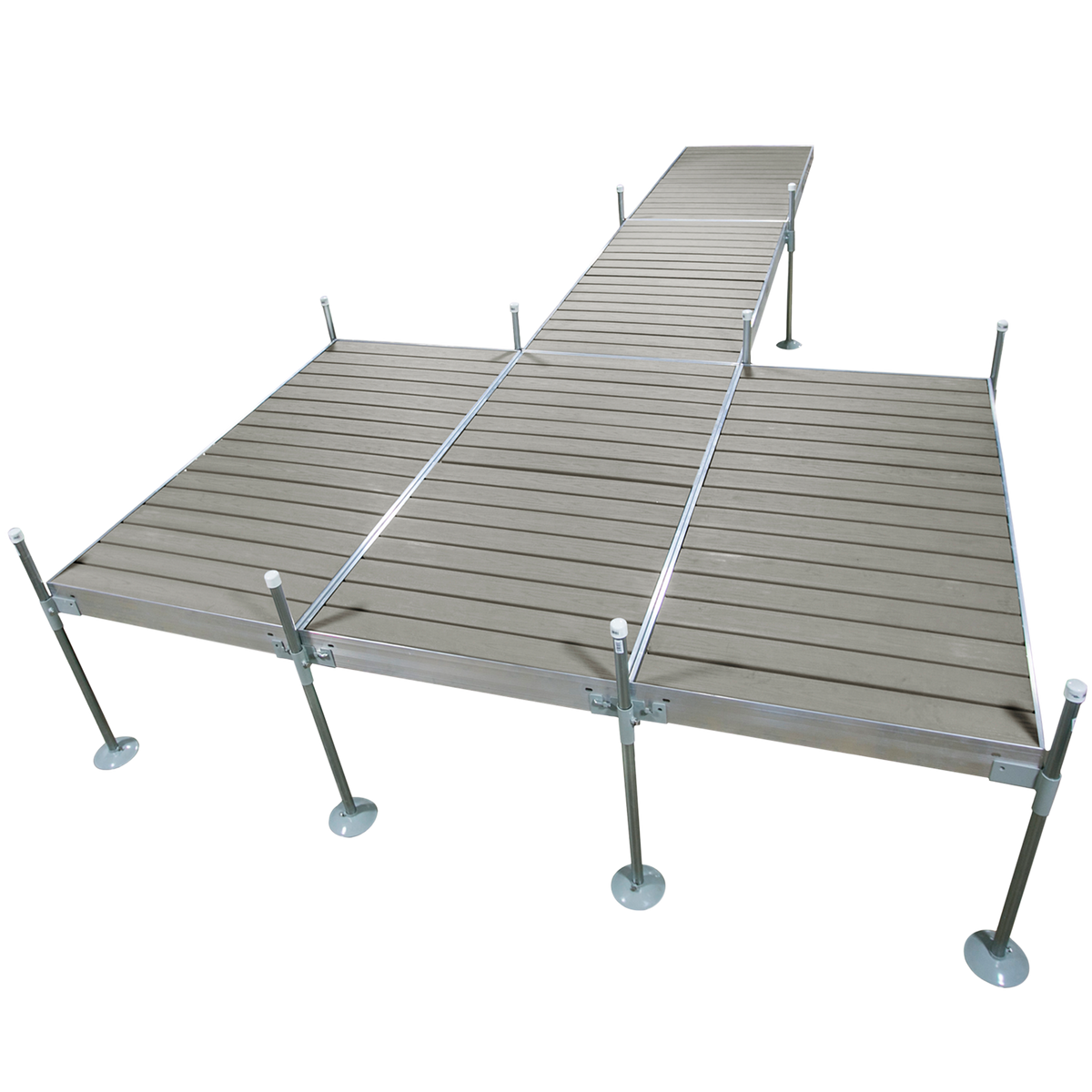 24' Platform-Style Aluminum Frame With Composite Decking Complete Dock